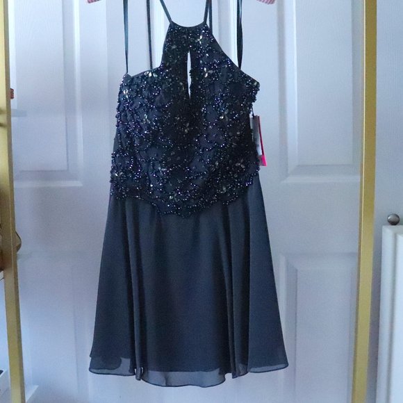 Jovani | Dresses | Nwt Jovani Gunmetal Prom Dress | Poshmark